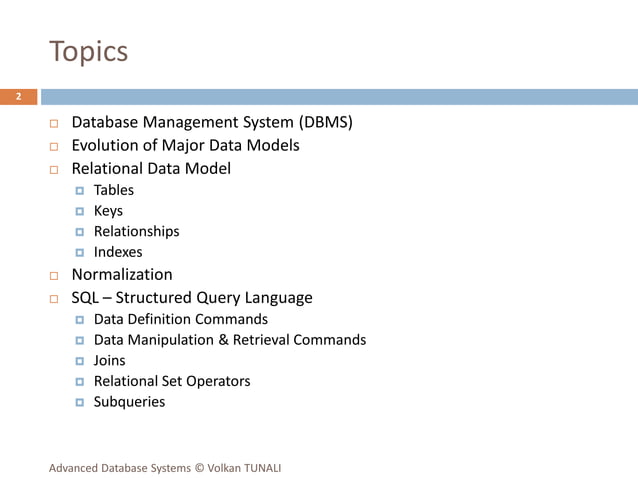 Advanced Database Systems Ch 1 - Review.pdf | Databases | Computer ...