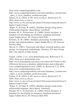 Advanced Database Systems CS352Unit 4 Individual Project.docx