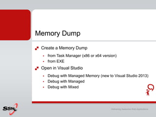 Advanced Debugging with Visual Studio 2013 Preview | PPT