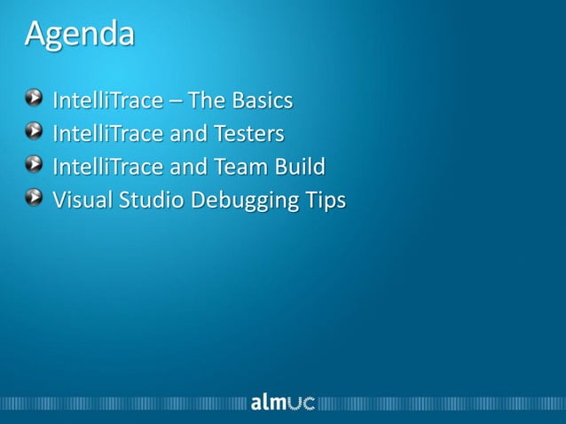 Advanced Debugging Using IntelliTrace | PPT