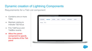 Advanced designs for reusable lightning components | PDF