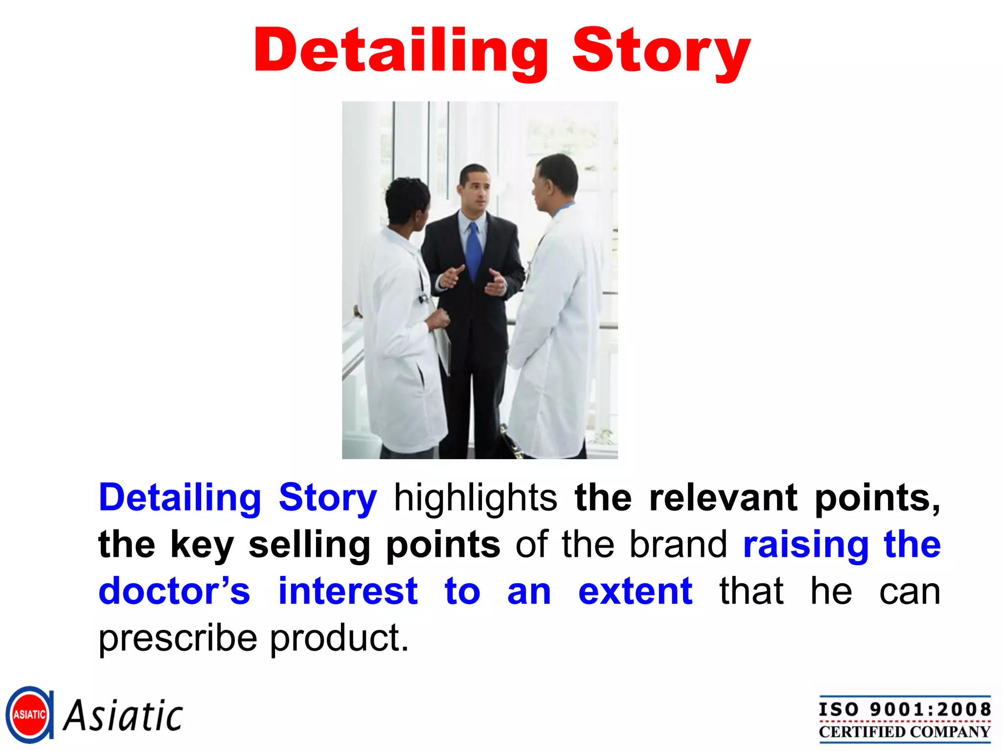 Advanced detailing skill for pharmaceutical sales and marketing ...