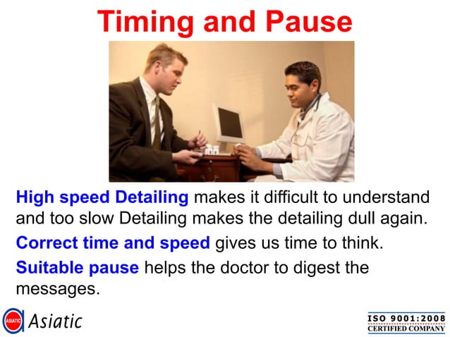 Advanced detailing skill for pharmaceutical sales and marketing ...