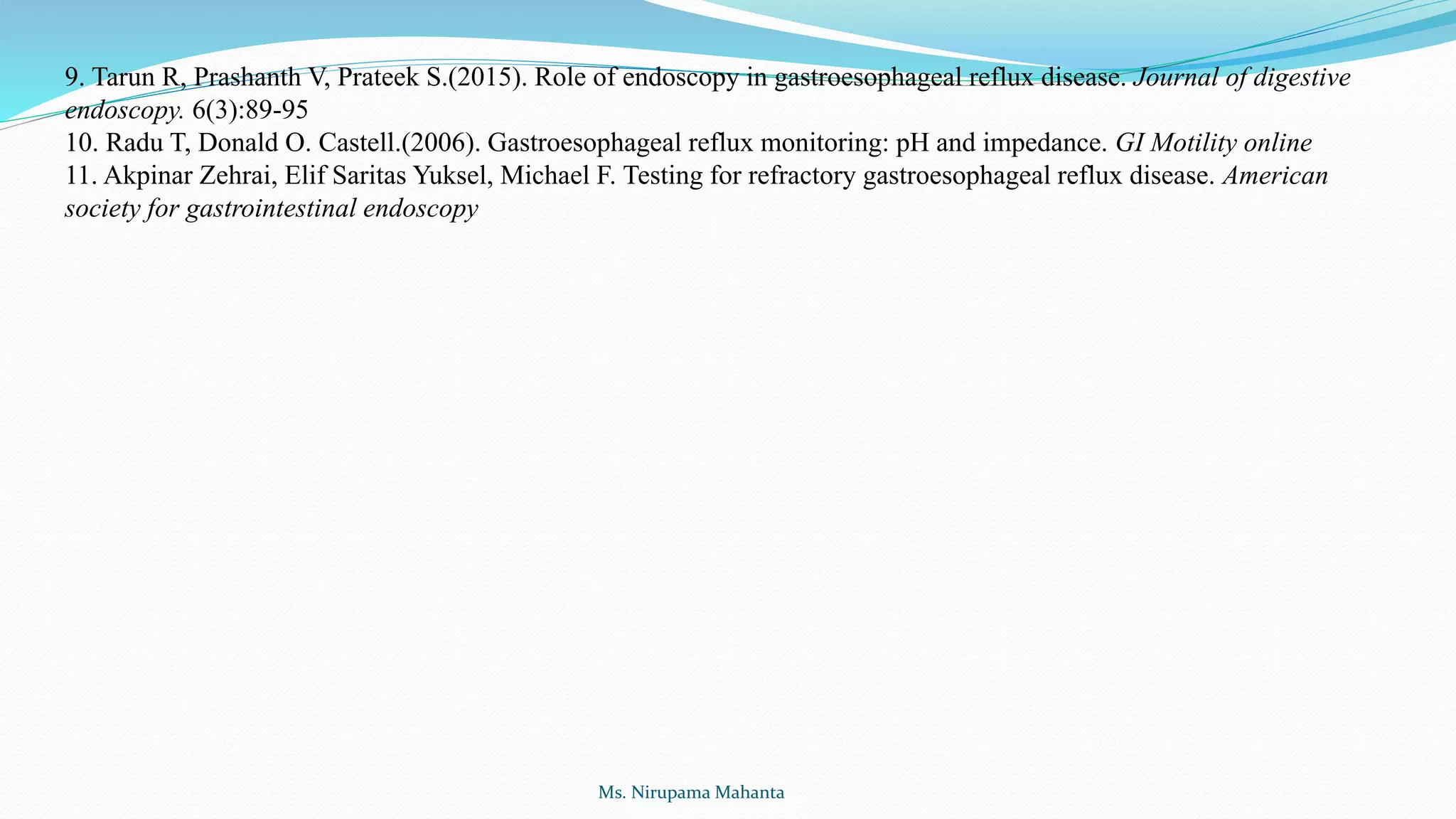 Advanced Diagnostic Strategies In Gerd Pptx
