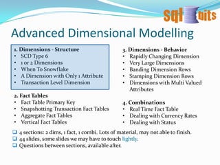 Advanced Dimensional Modelling | PPTX