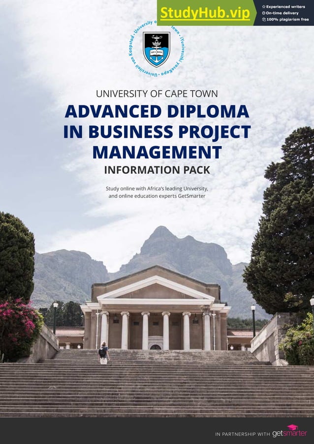 ADVANCED DIPLOMA IN BUSINESS PROJECT MANAGEMENT INFORMATION PACK | PDF