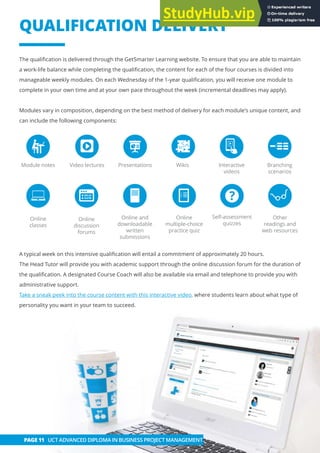 ADVANCED DIPLOMA IN BUSINESS PROJECT MANAGEMENT INFORMATION PACK | PDF