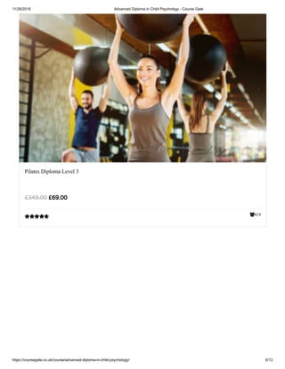 Advanced Diploma in Child Psychology - Course Gate | PDF