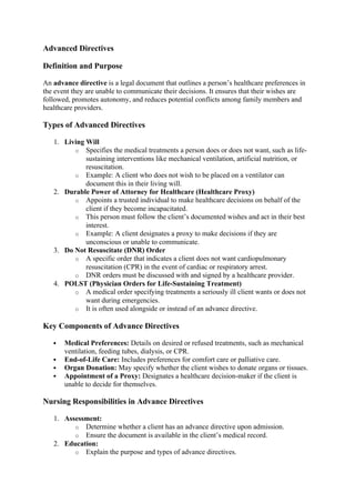 Advanced Directives in Healthcarenu.docx