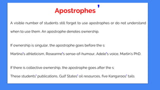 Advanced English grammar tips for dissertation writers. | PPT