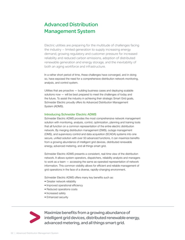 ADMS (Advanced Distribution Management System) | PDF