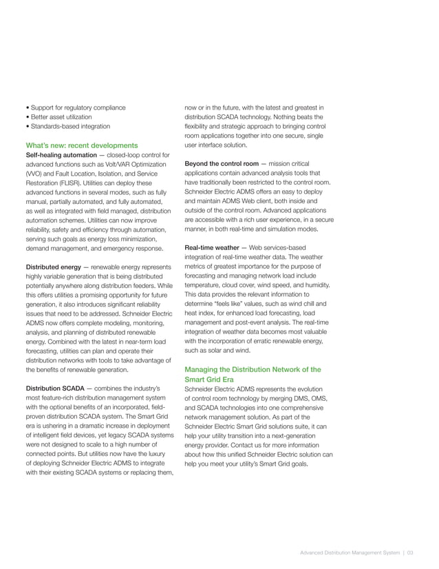 ADMS (Advanced Distribution Management System) | PDF