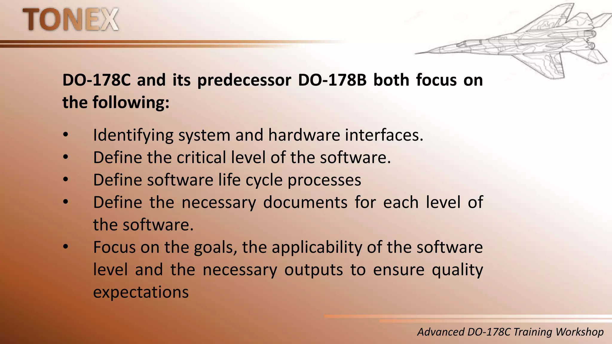 Highly Developed DO-178C Training Workshop | PPTX