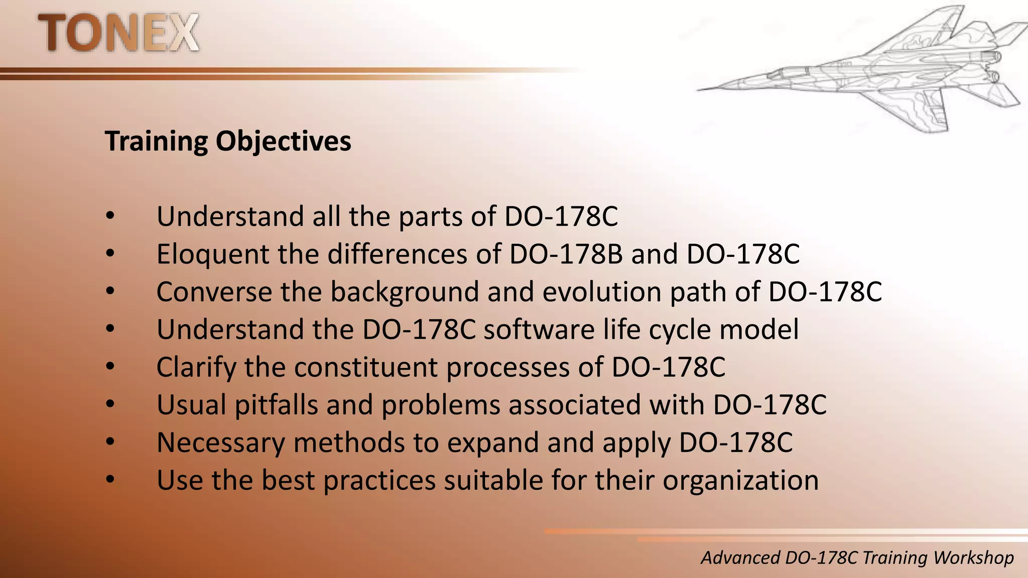 Highly Developed DO-178C Training Workshop | PPTX