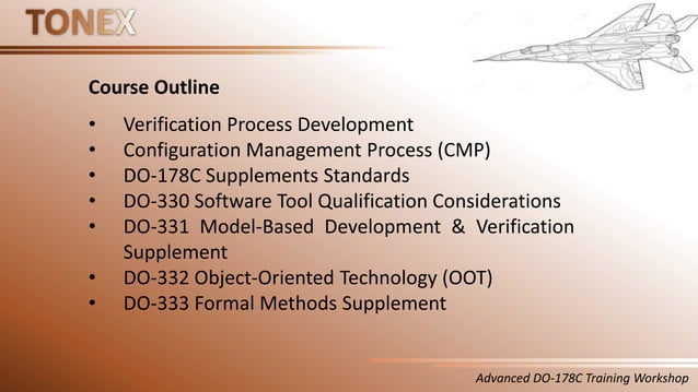 Highly Developed DO-178C Training Workshop | PPTX