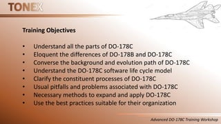 Highly Developed DO-178C Training Workshop | PPTX