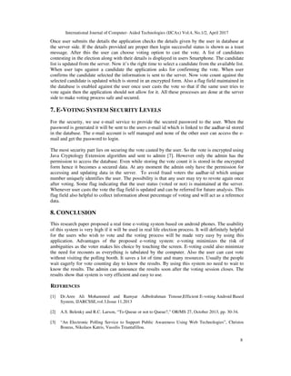 ADVANCED E-VOTING APPLICATION USING ANDROID PLATFORM | PDF