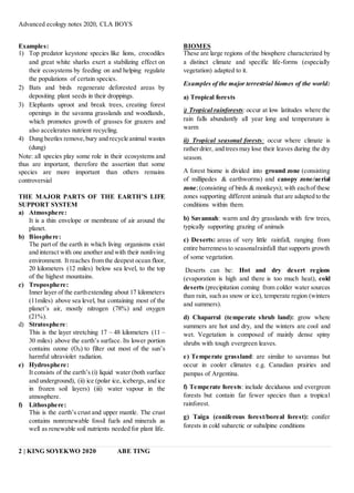 Advanced ecology notes 2020, | DOCX