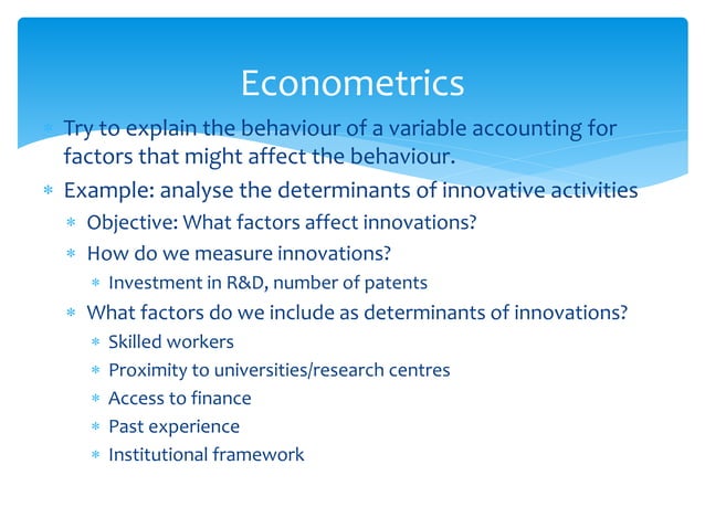 Advanced Econometrics L1-2.pptx | Operating Systems | Computer Software ...