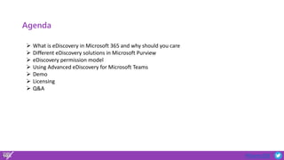 Advanced eDiscovery with Microsoft Teams | PPT