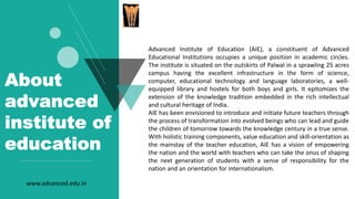 Advanced educational institutions | PPT