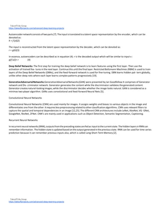 Advance deep learning | PDF | Web Development | Internet