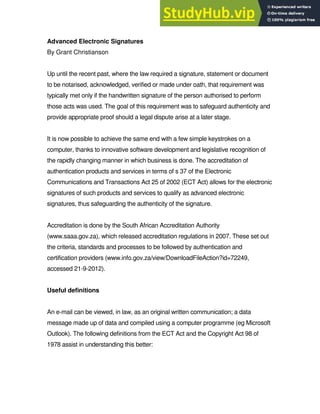 Advanced Electronic Signatures | PDF
