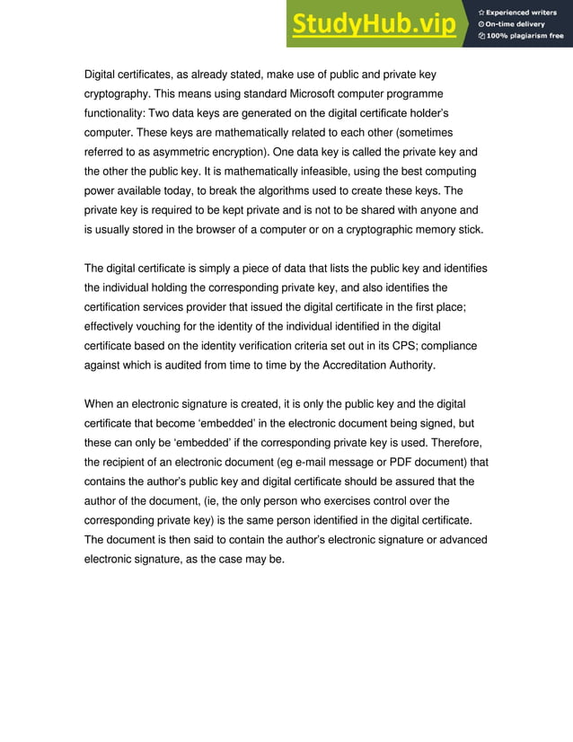 Advanced Electronic Signatures | PDF