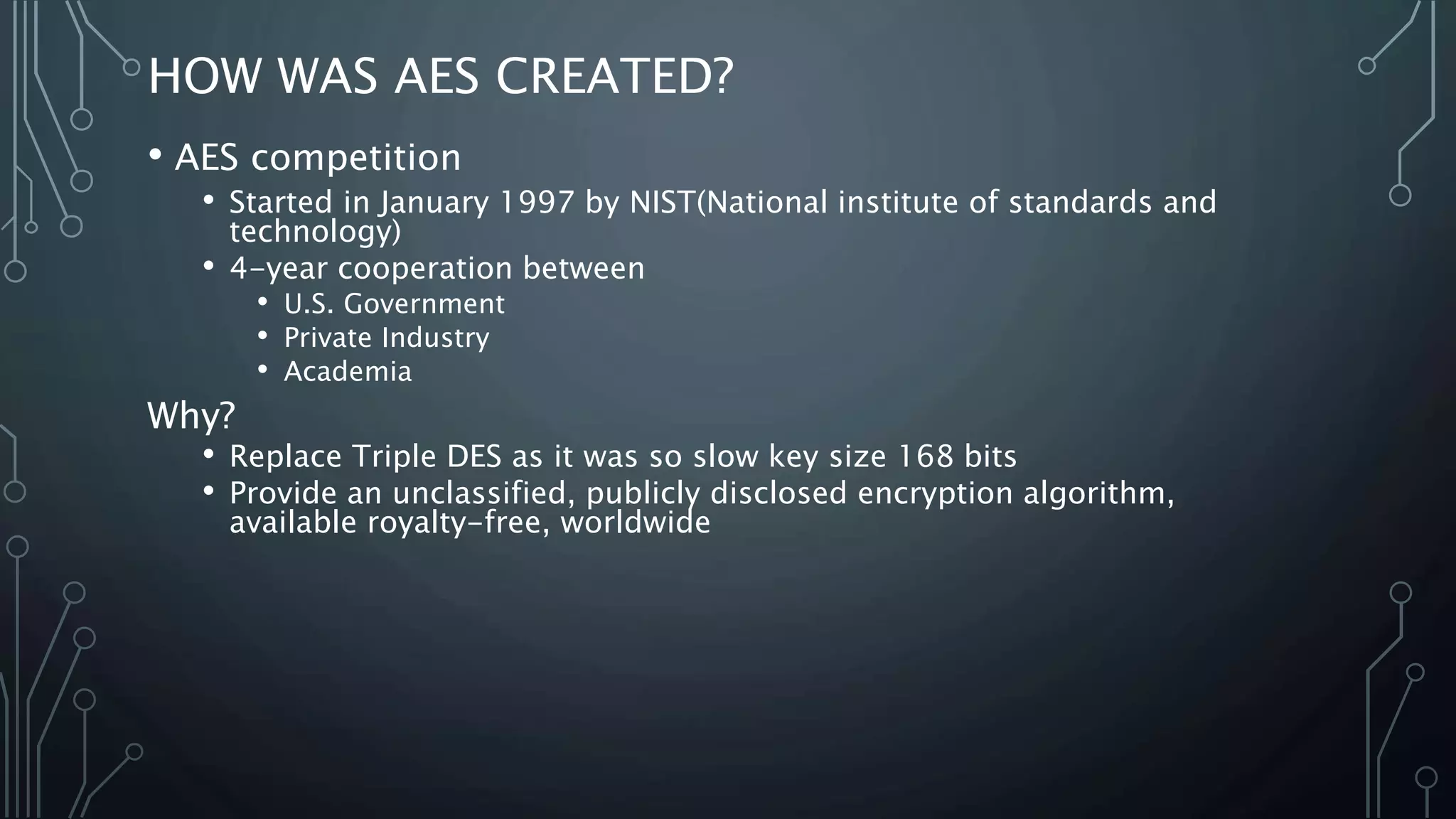 Advanced Encryption Standard Aes Ppt