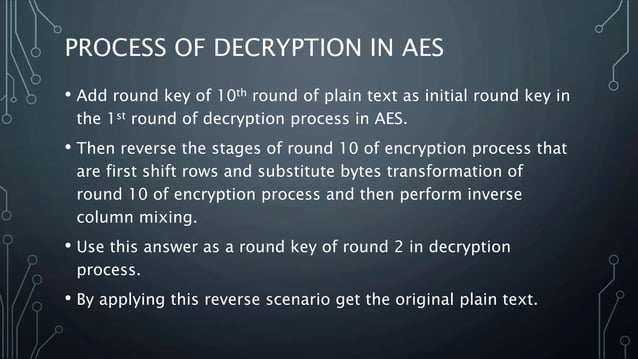 Advanced encryption standard (aes) | PPTX