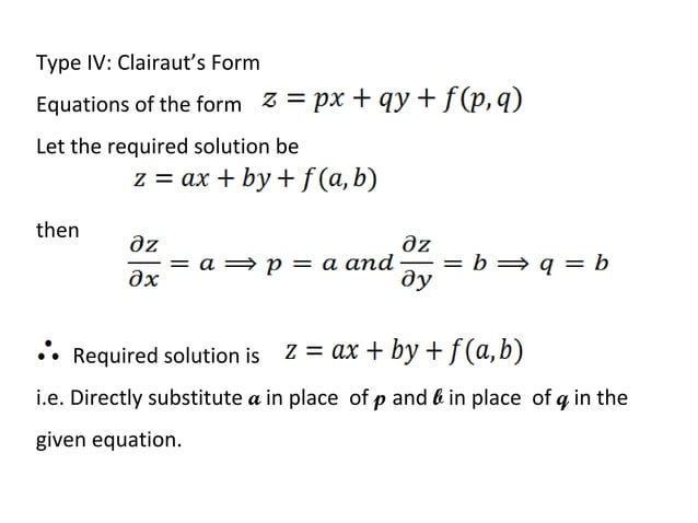 First Order Non Linear Partial Differential Equation And Its Applications Ppt