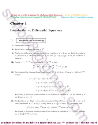 Answers to Problems for Advanced Engineering Mathematics, 6th Edition – Dennis Zill | PDF