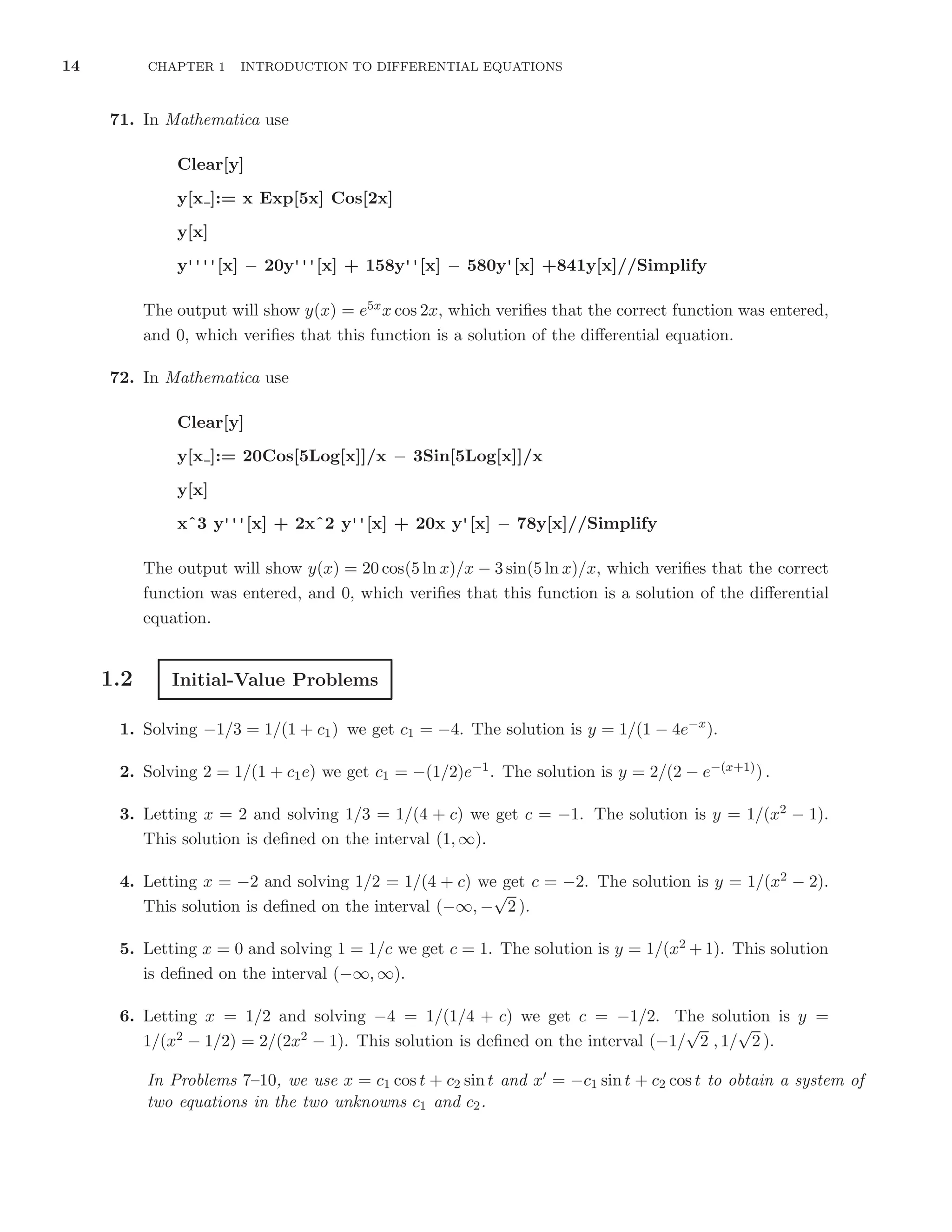 Answers to Problems for Advanced Engineering Mathematics, 7th Edition by Dennis Zill | PDF
