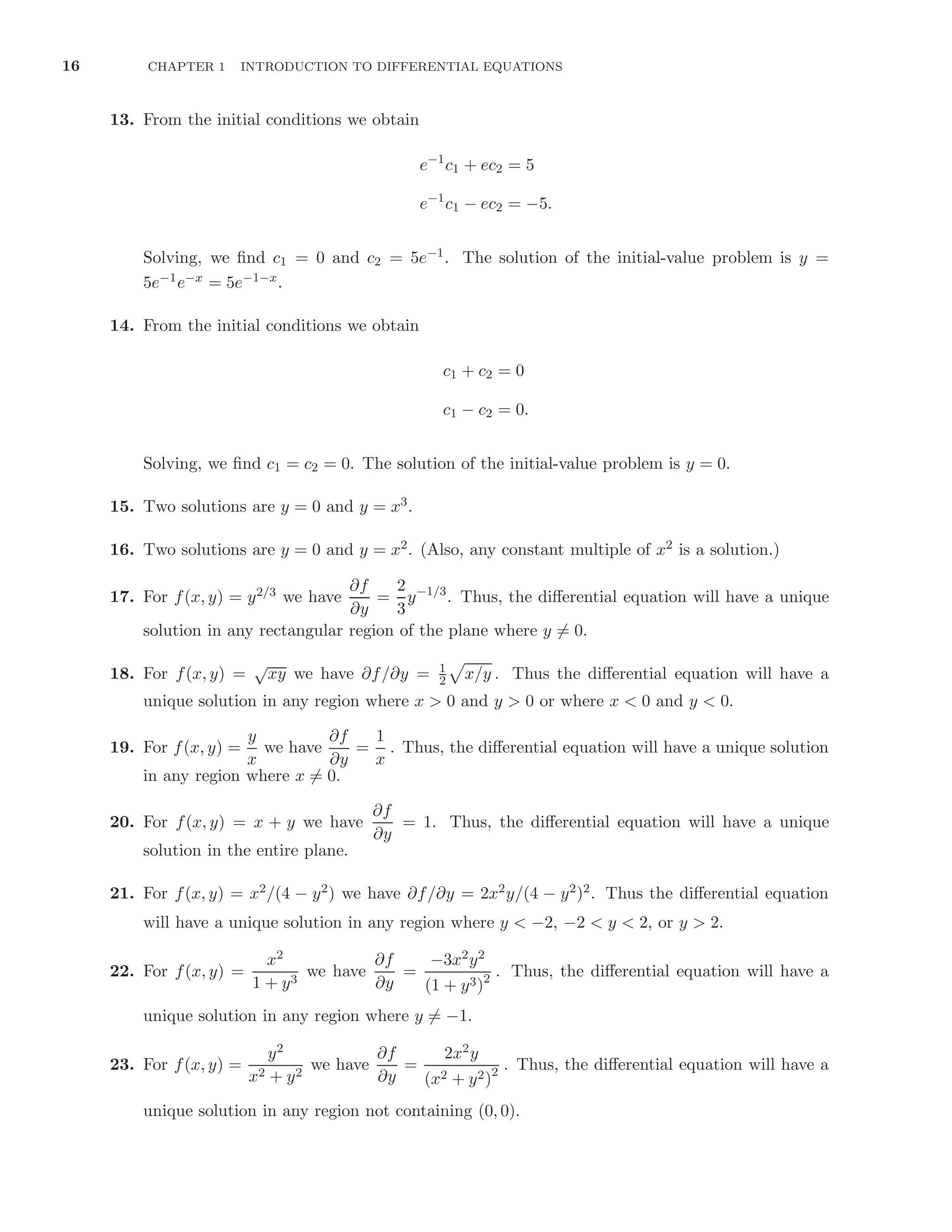 Answers to Problems for Advanced Engineering Mathematics, 7th Edition by Dennis Zill | PDF