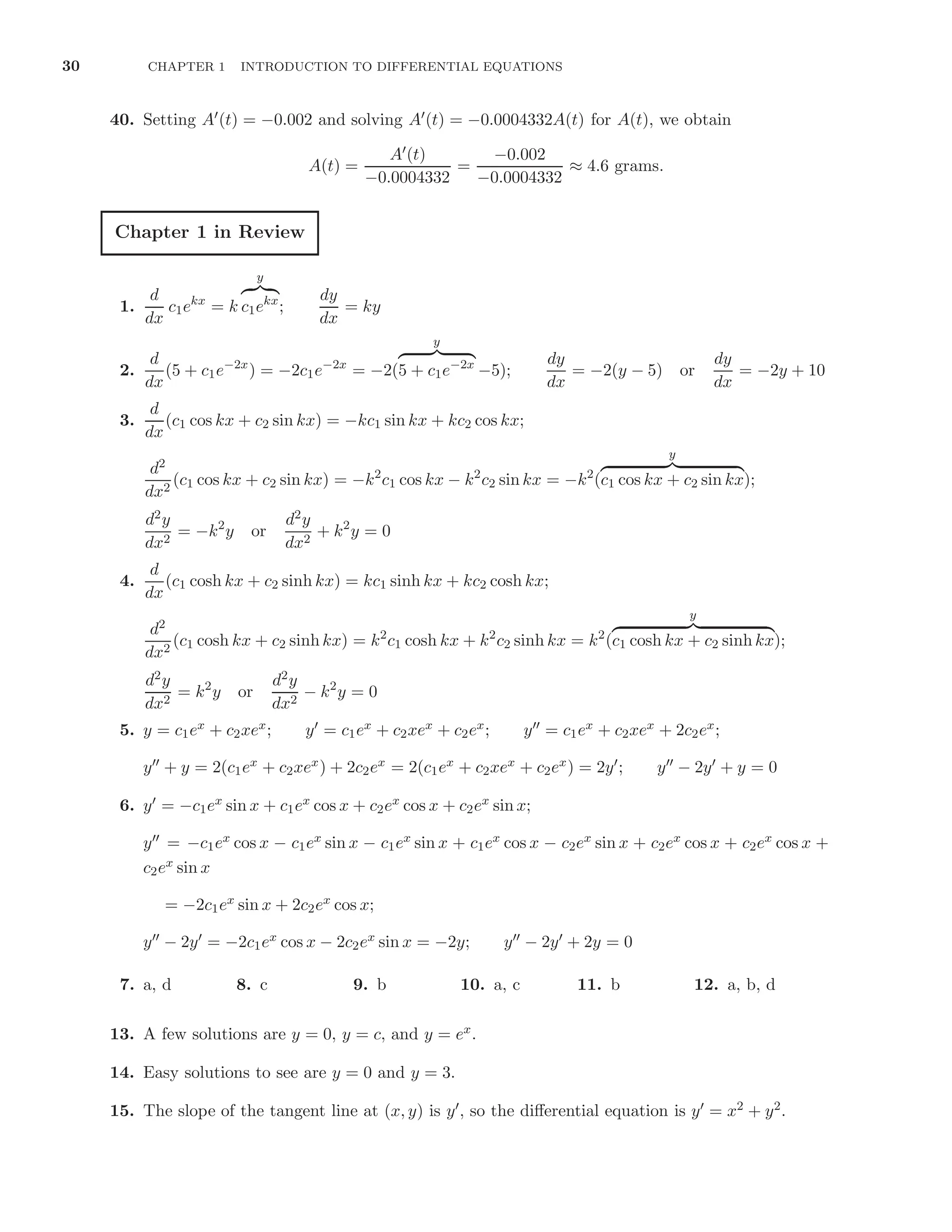 Answers to Problems for Advanced Engineering Mathematics, 7th Edition by Dennis Zill | PDF