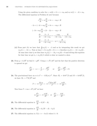 Answers to Problems for Advanced Engineering Mathematics, 7th Edition by Dennis Zill | PDF