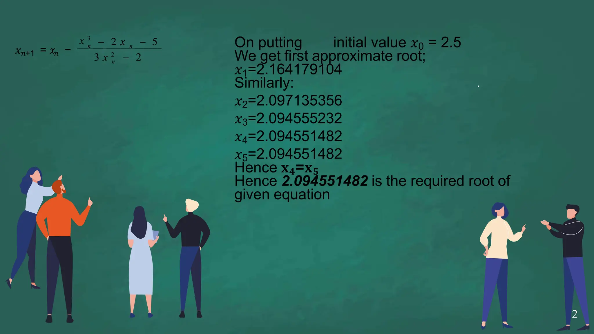 Newton Raphson Method in numerical methods of advanced engineering mathematics | PPT