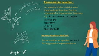 Newton Raphson Method in numerical methods of advanced engineering ...