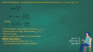 Newton Raphson Method in numerical methods of advanced engineering ...