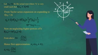 Newton Raphson Method in numerical methods of advanced engineering ...