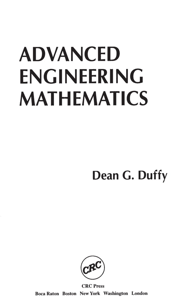 Advanced engineering mathematics___d g duffy_crc press | PDF