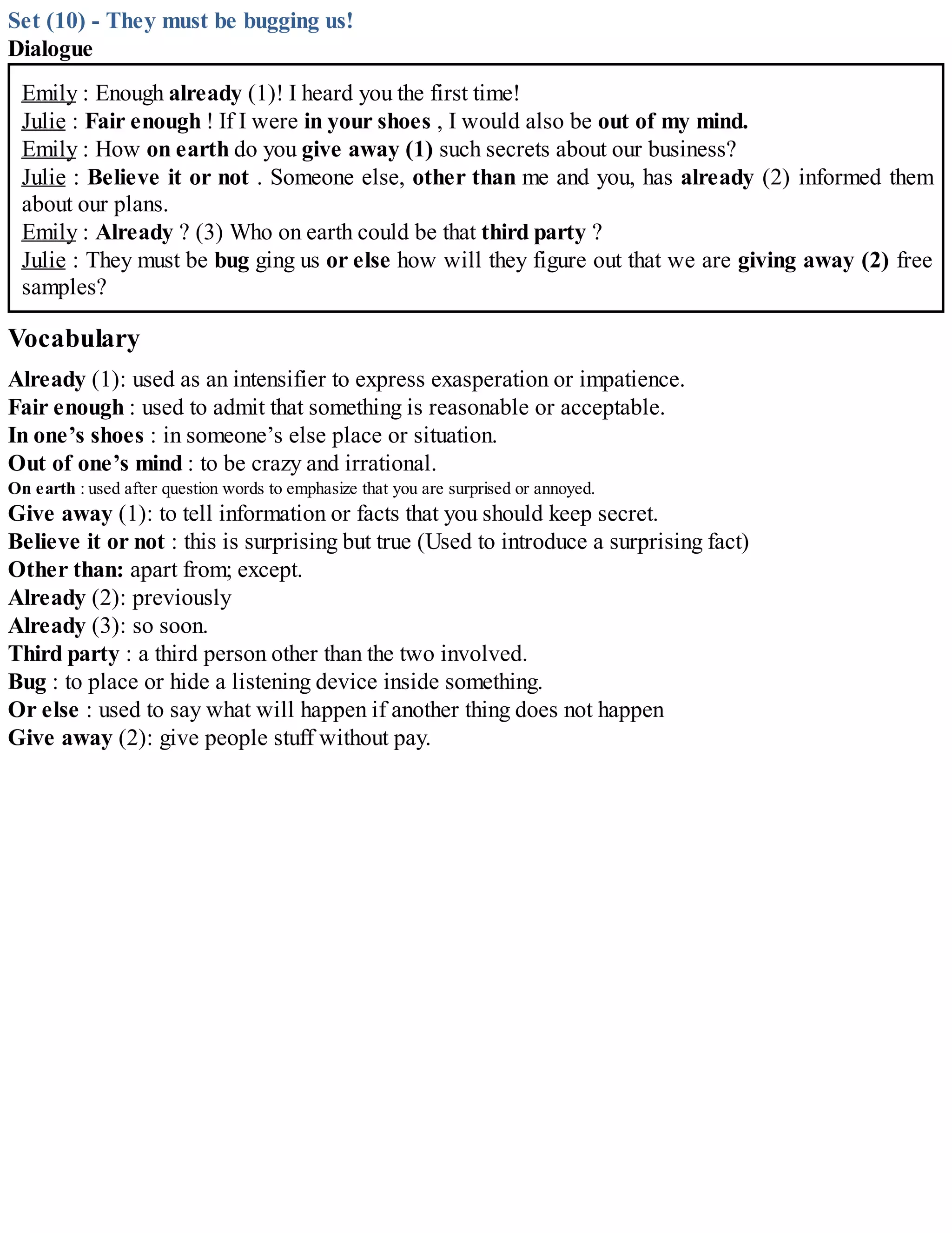 Advanced english conversations | PDF