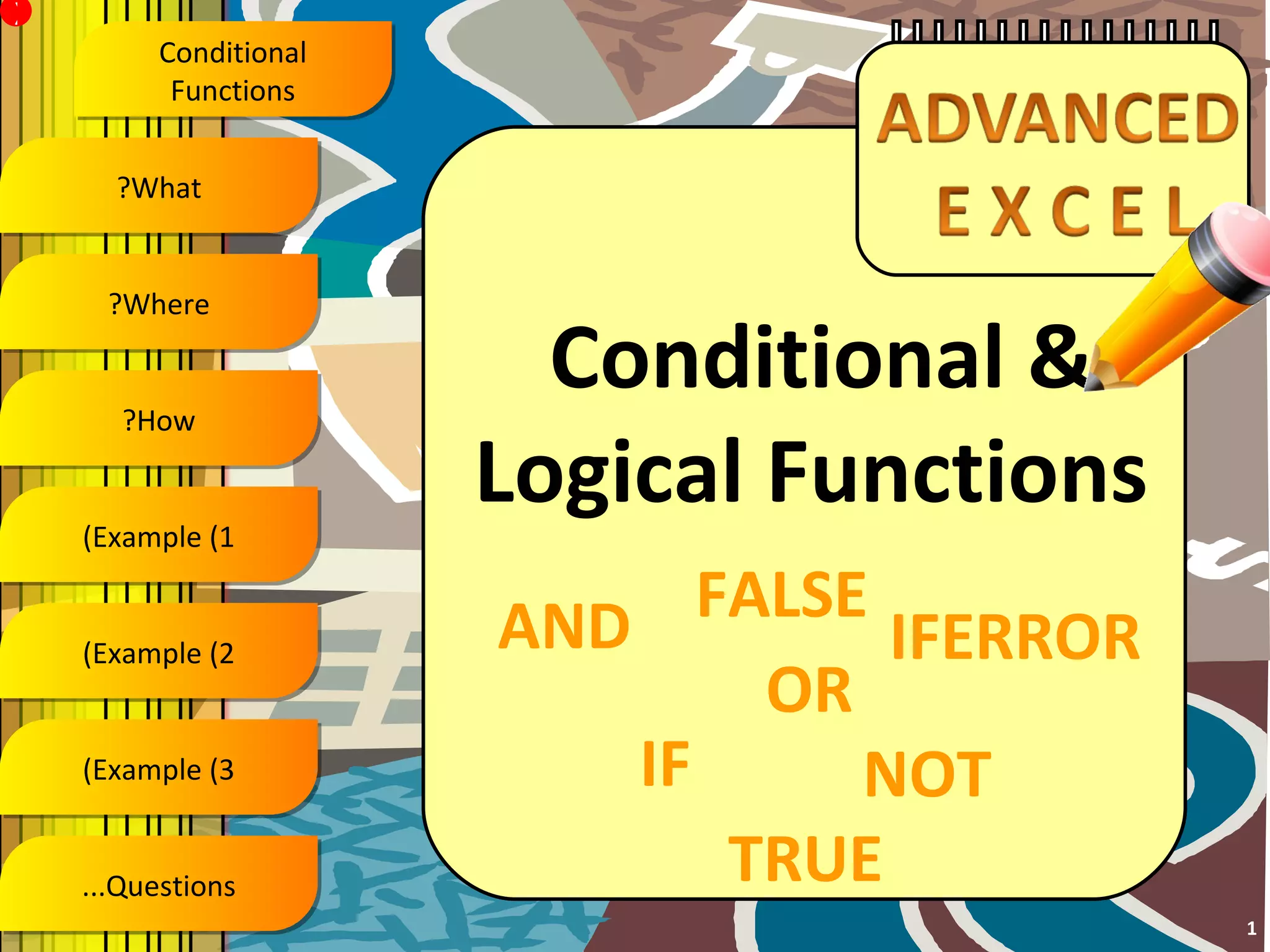 Advanced Excel By Ahmed Galal | PPT
