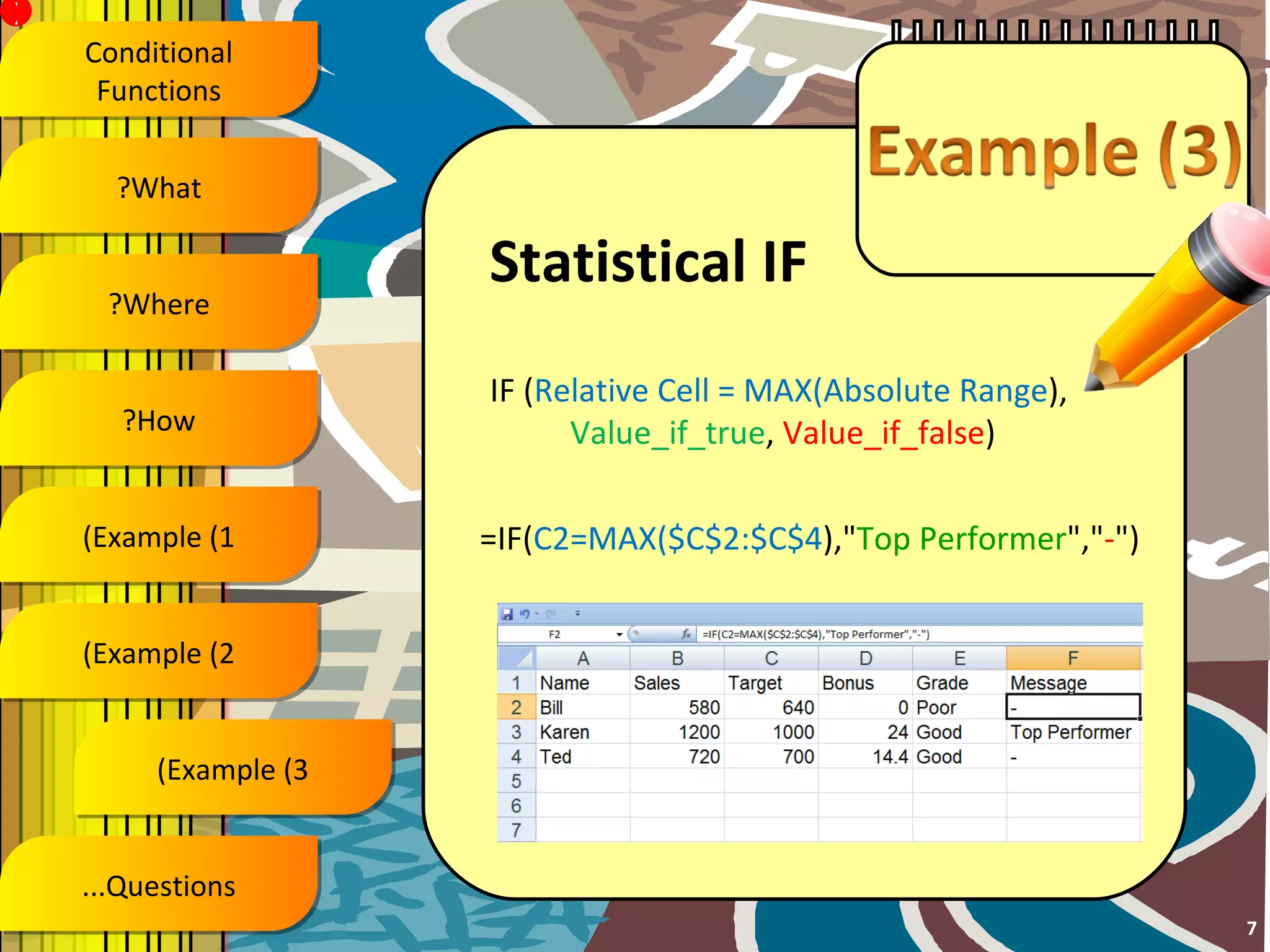 Advanced Excel By Ahmed Galal | PPT