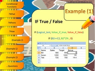 Advanced Excel By Ahmed Galal | PPT