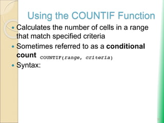 Advanced Excel | PPT | Programming Languages | Computing