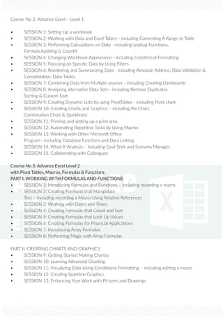 Advanced excel brochure | PDF