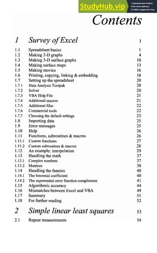Advanced Excel For Scientific Data Analysis | PDF
