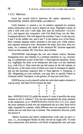 Advanced Excel For Scientific Data Analysis | PDF