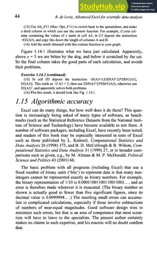 Advanced Excel For Scientific Data Analysis | PDF